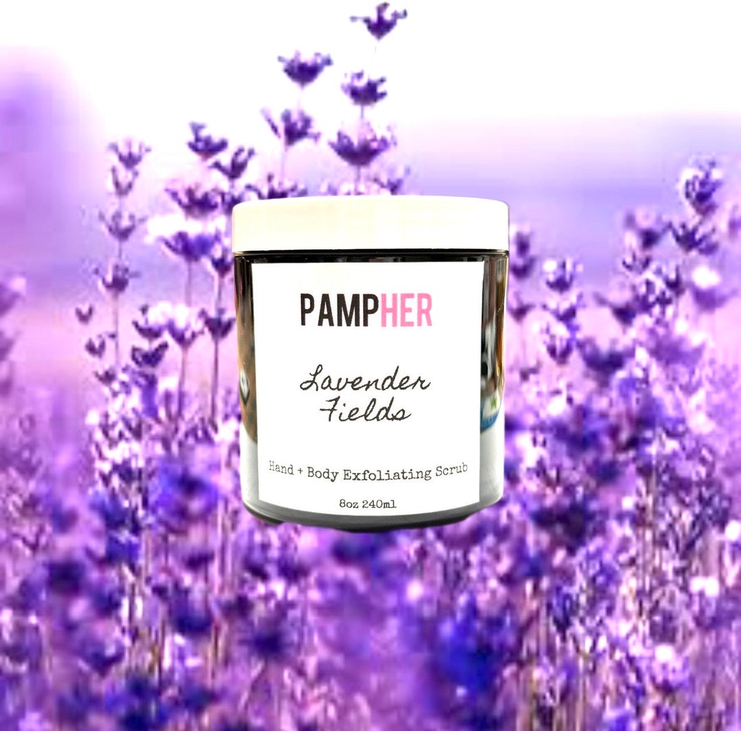 PAMPHER Lavender Fields Exfoliating Body Scrub - Etsy