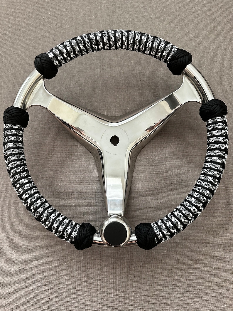 Gemlux BOAT Steering Wheel With CUSTOM PARACORD Wrap, Boating Gifts ...
