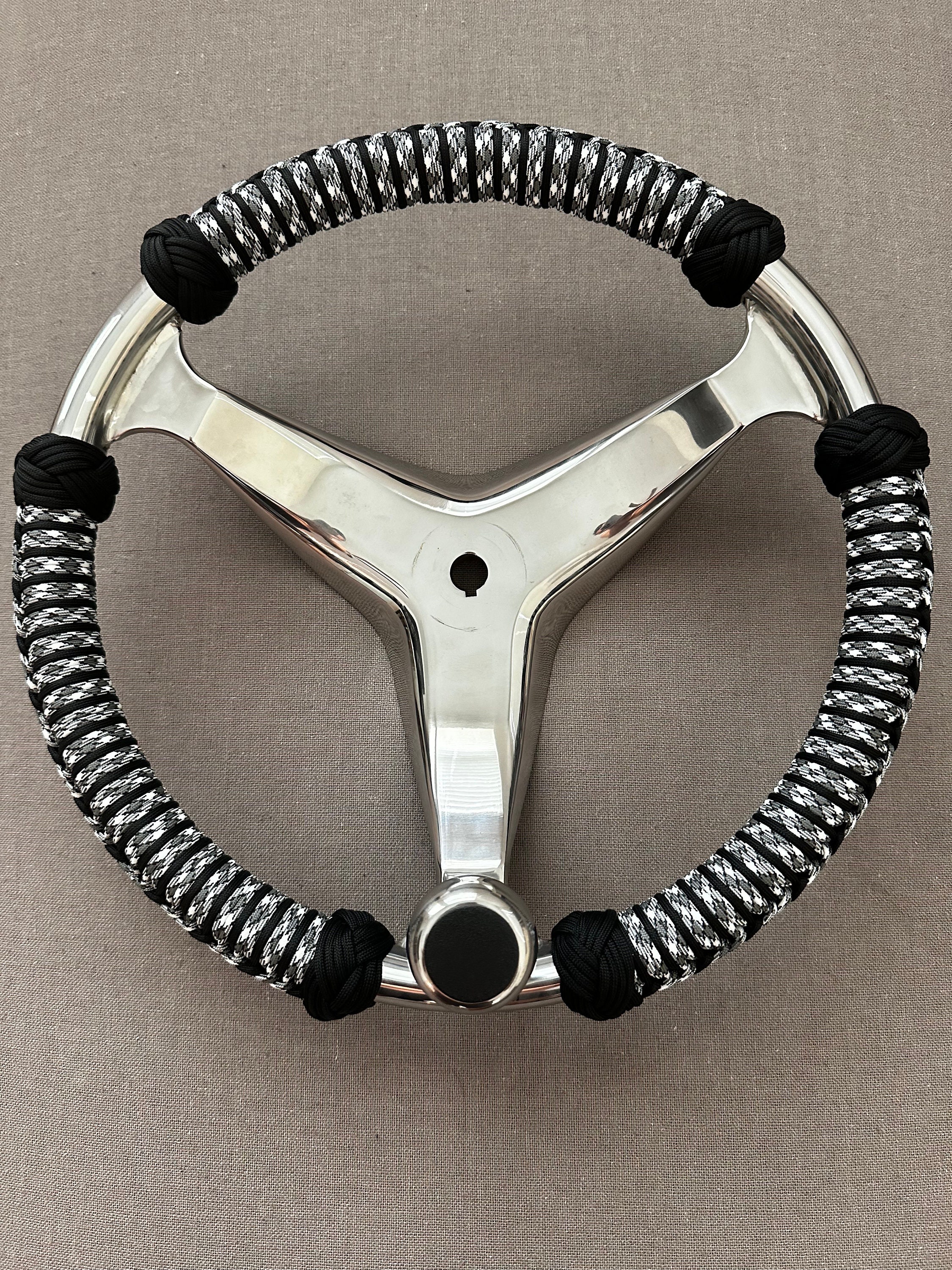 Gemlux BOAT Steering Wheel With CUSTOM PARACORD Wrap, Boating Gifts ...