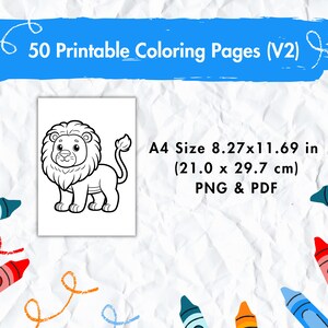 50printable Coloring Pages V2 for Kids, Toddlers ,preschoolers ...