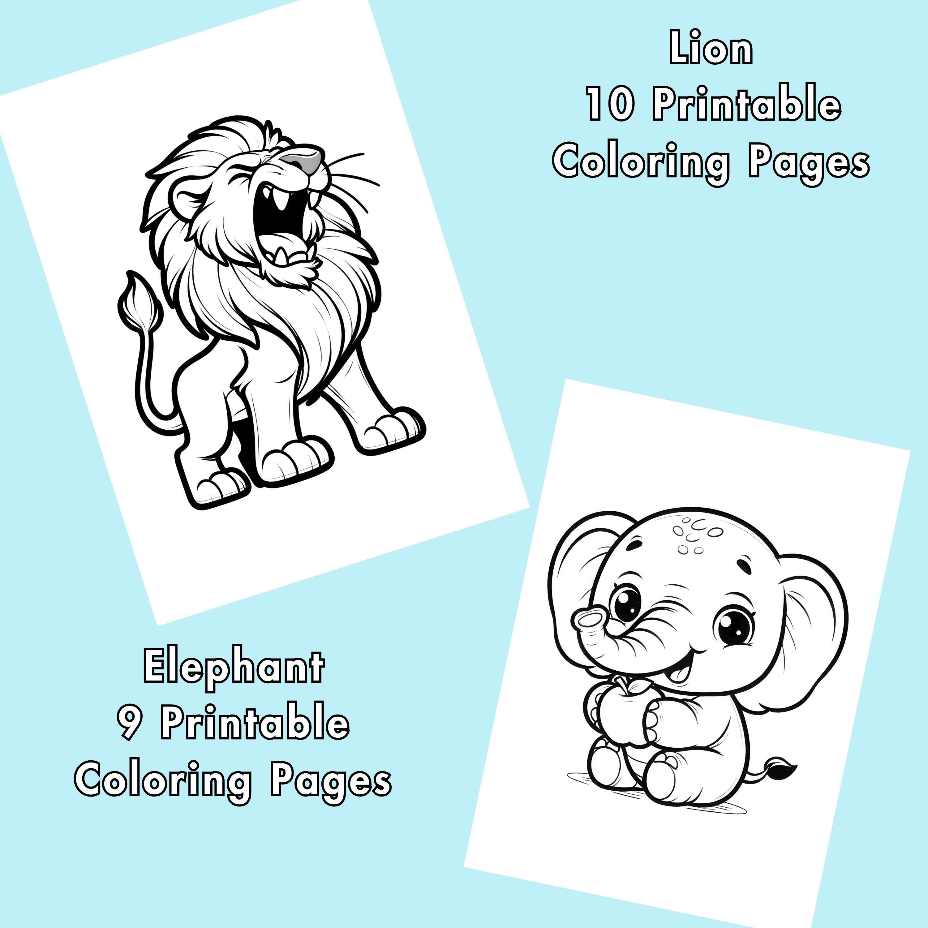50printable Coloring Pages V2 for Kids, Toddlers ,preschoolers ...