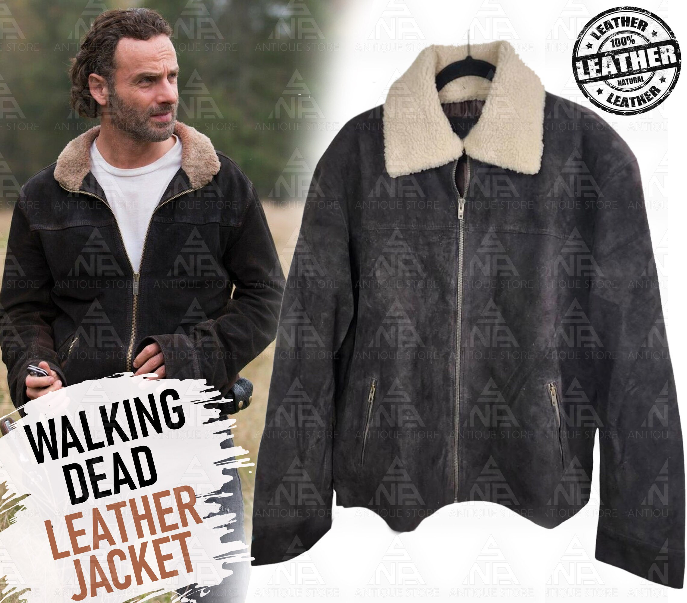 Rick Grimes Walking Dead Leather Jacket, the Walking Dead Original ...