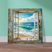 Ocean Window Art, Nautical Window Art, Ocean Horizon Art, Beach Print ...