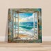 Ocean Window Art, Nautical Window Art, Ocean Horizon Art, Beach Print ...