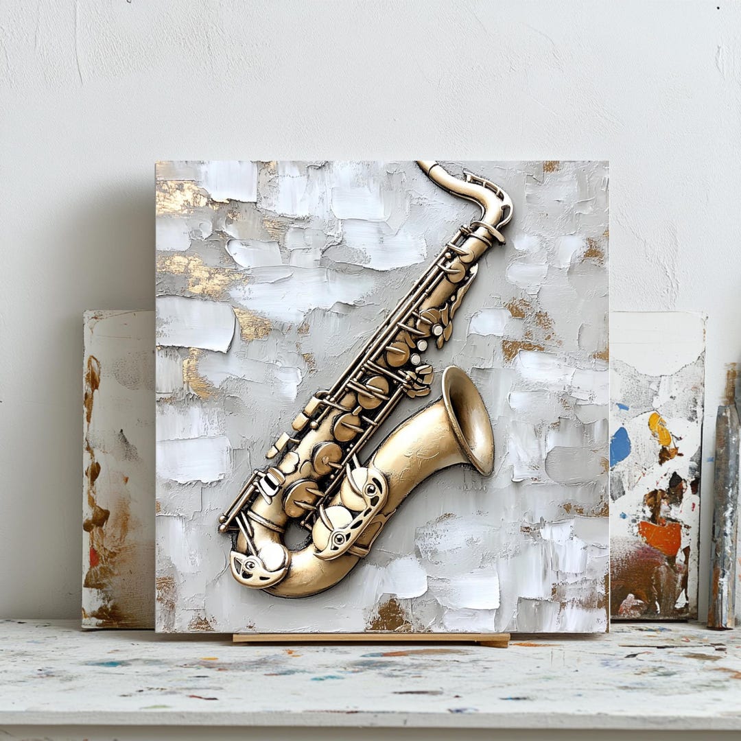 Saxophone Wall Decor Musical Wall Art Gift for Musician Instrument ...