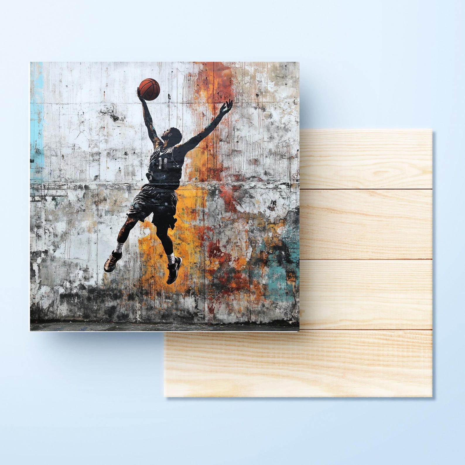 Basketball Art Print Hoop Dreams Decor Sports Wall Art Slam Dunk Print ...