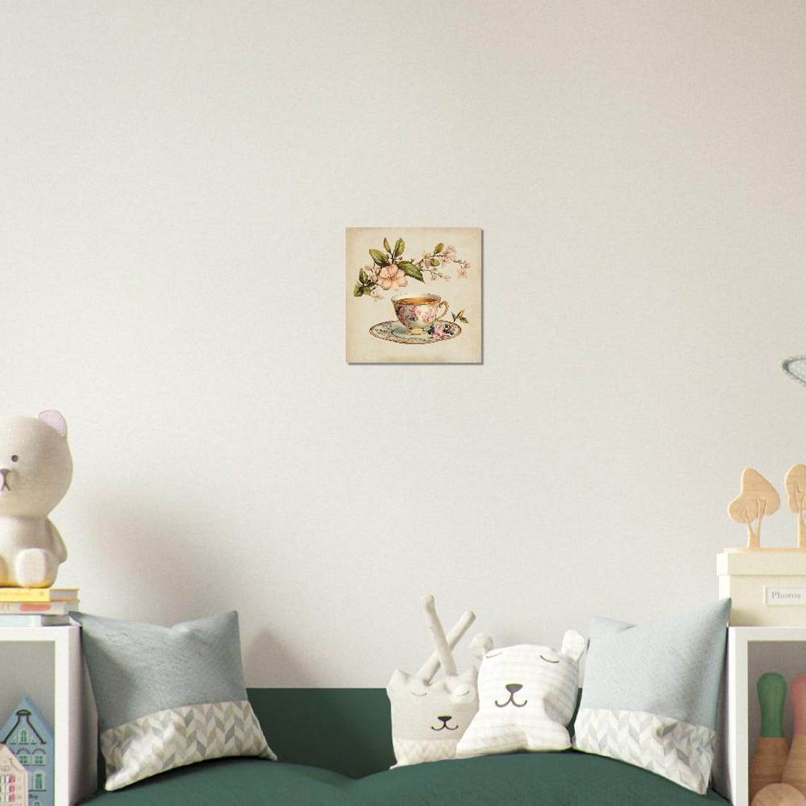 Vintage Tea Decor, Tea Wall Art, Antique Tea Art, Teacup Wall Decor ...