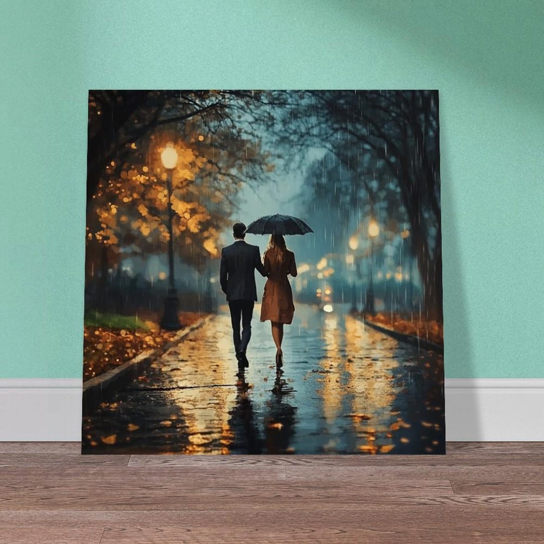 Romantic Couple Wall Art Love Wall Decor Lovers Wall Art Bedroom Decor ...