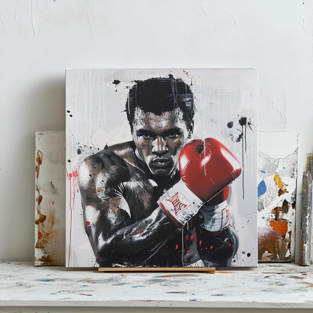 Legendary Boxer Wall Art Iconic Fight Moments Art Champion Boxer Decor ...