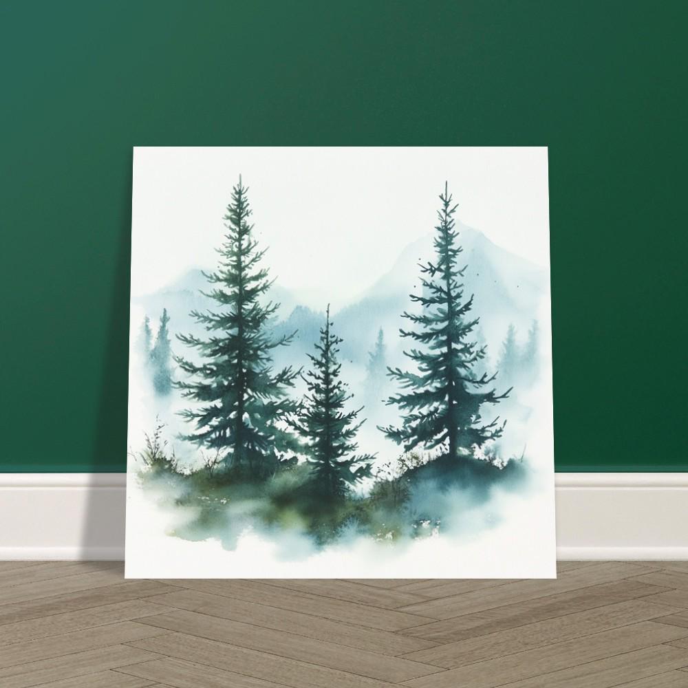 Pine Tree Wall Art, Nature Wall Decor, Nature-inspired Art, Pine Tree ...
