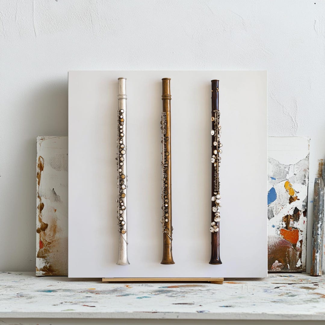 Flute Wall Art Musician Wall Decor Flute Print Room Wall Art Flute ...