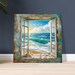 Ocean Window Art, Nautical Window Art, Ocean Horizon Art, Beach Print ...