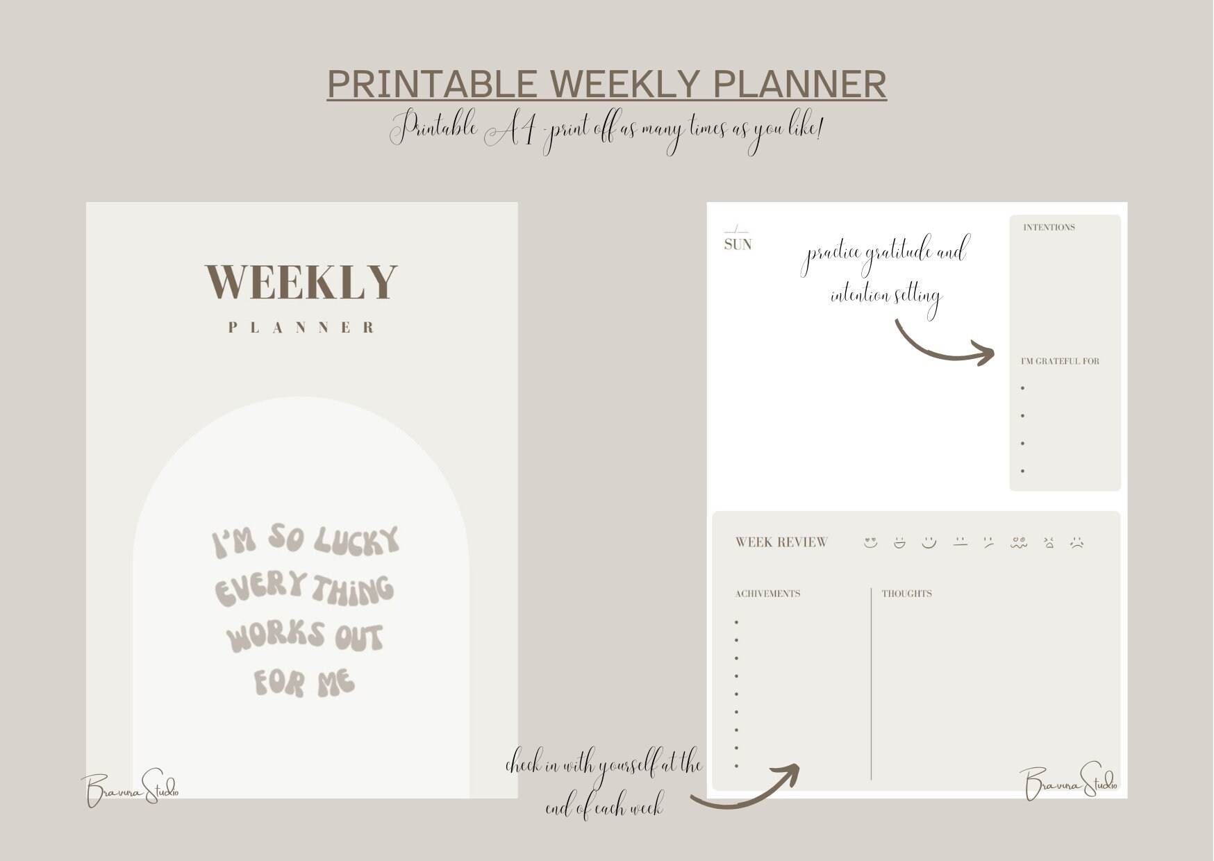 Printable Weekly Organization Planner - Etsy