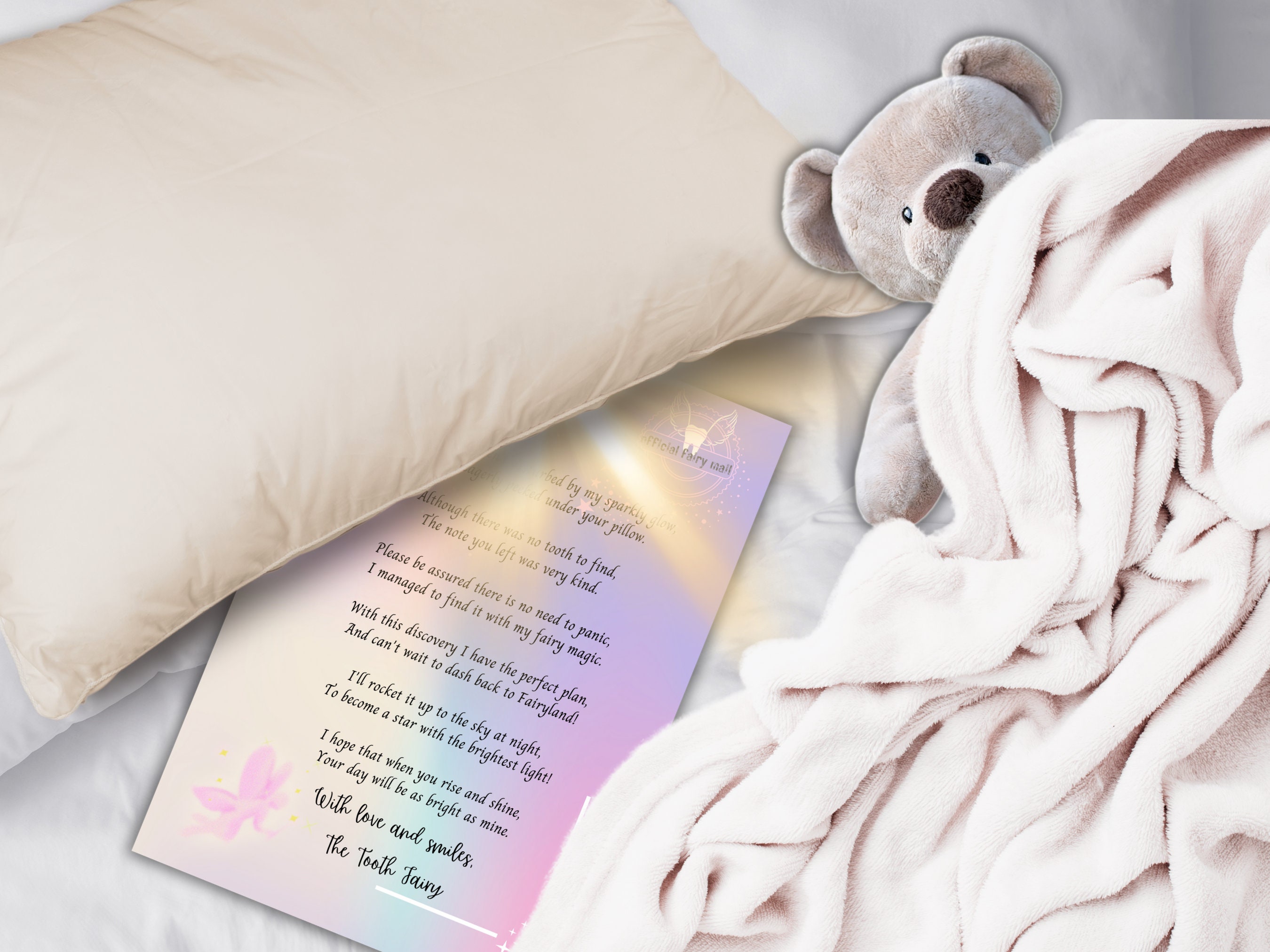 Printable Tooth Fairy Letter Missing Tooth | No Tooth Under Pillow ...