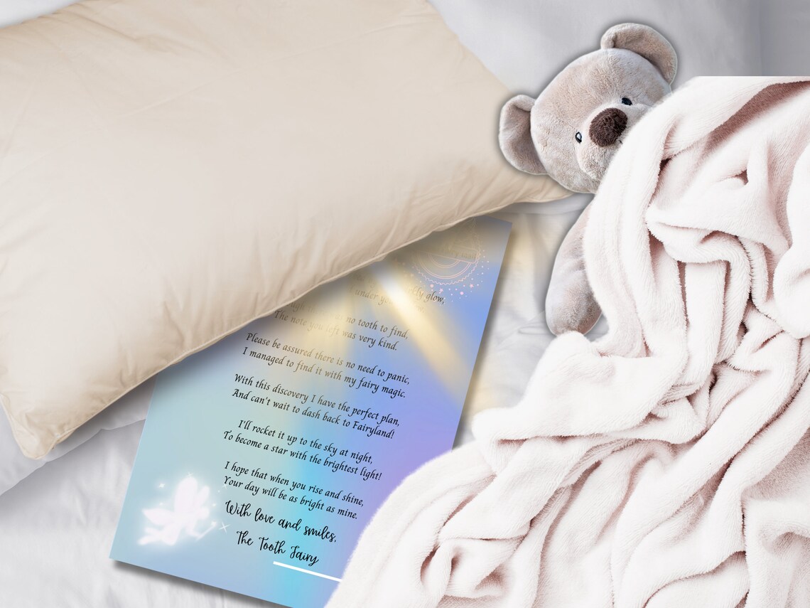 Printable Tooth Fairy Letter Missing Tooth | No Tooth Under Pillow ...