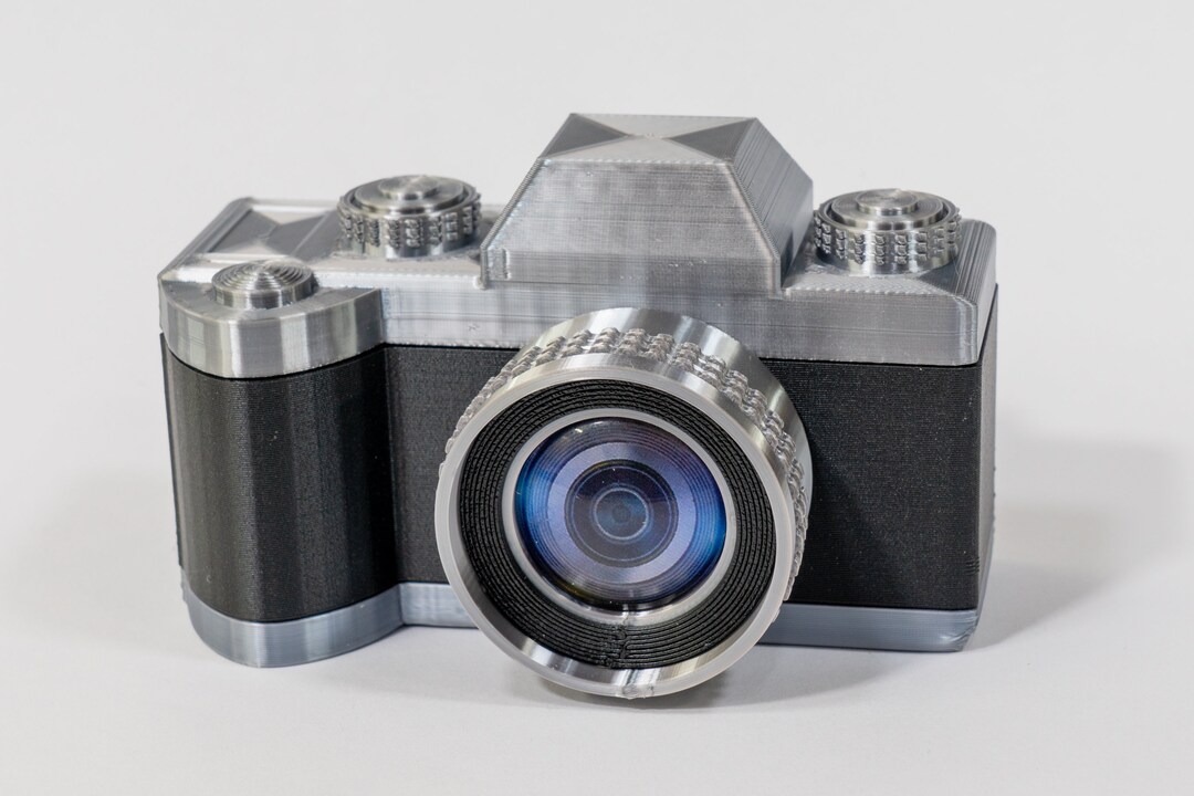 Camera Shaped Box Silver, With Magnetic Lid 3d Print for Getting and ...