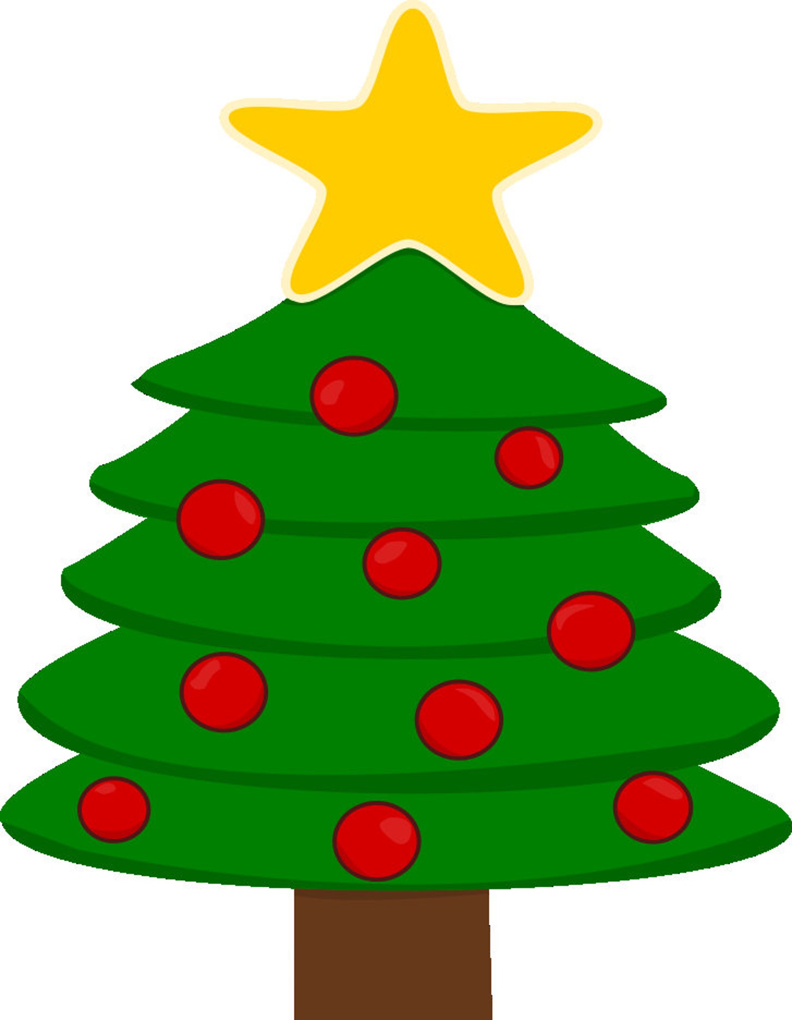 Christmas Tree Clip Art - Etsy