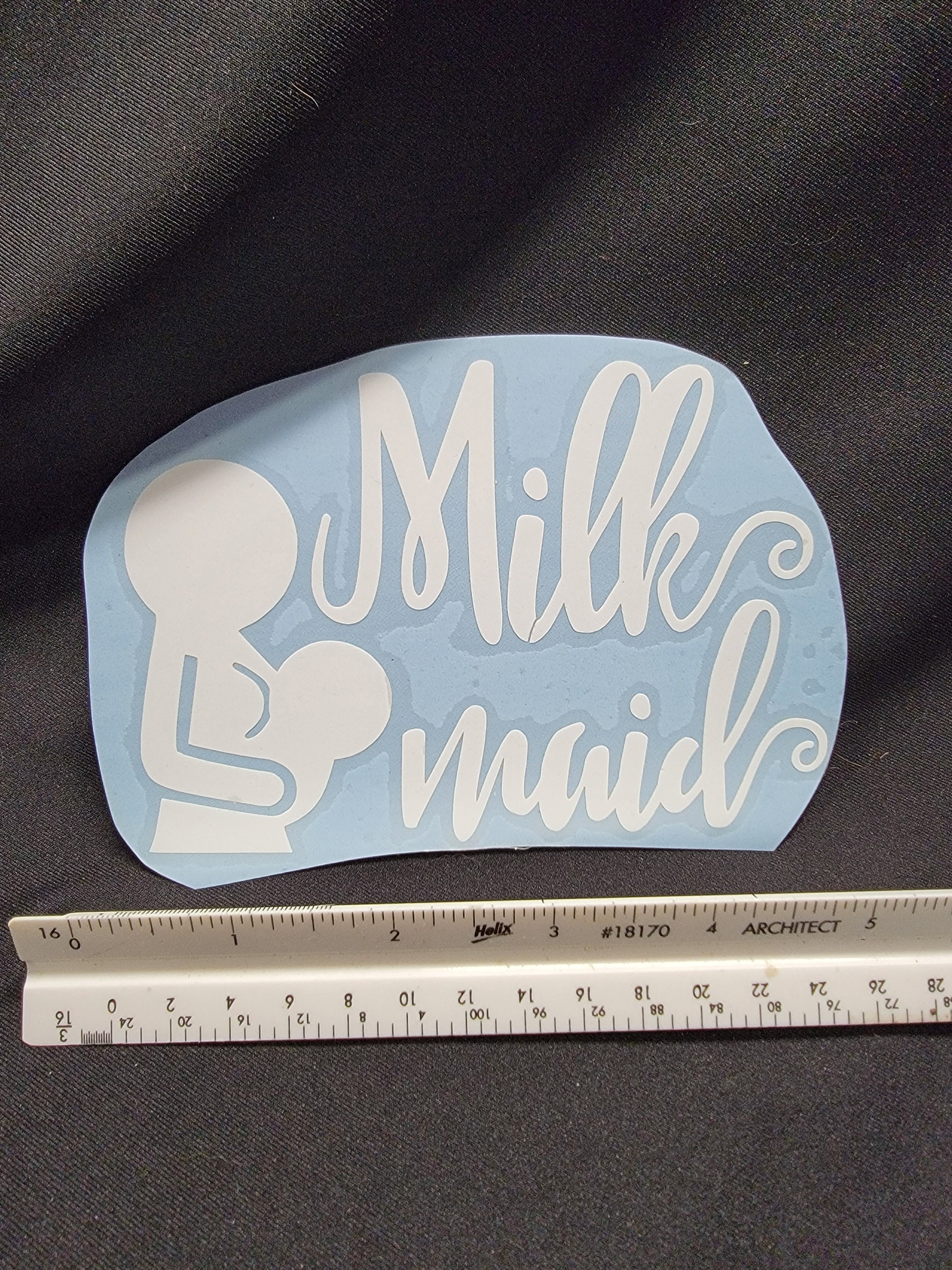Milk Maid Window Decal - Etsy