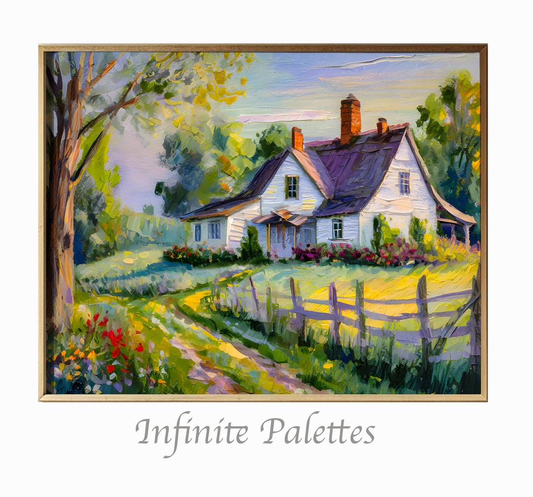 Sunlit Homestead | Download Print Art | Download Scenic Art | Download ...
