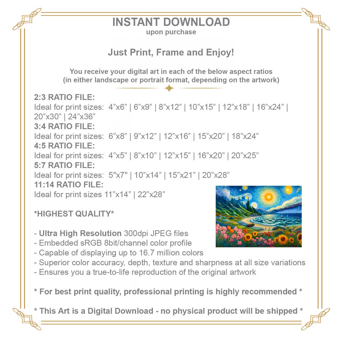 Vortex by the Sea| Digital Downloadable Print Art | Downloadable Wall ...