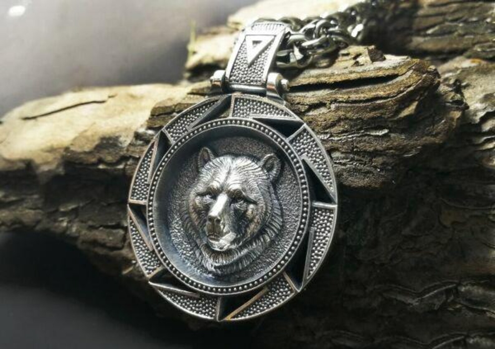 Handcrafted Sterling Silver Slavic Bear Pendant: Pagan Amulet Talisman ...
