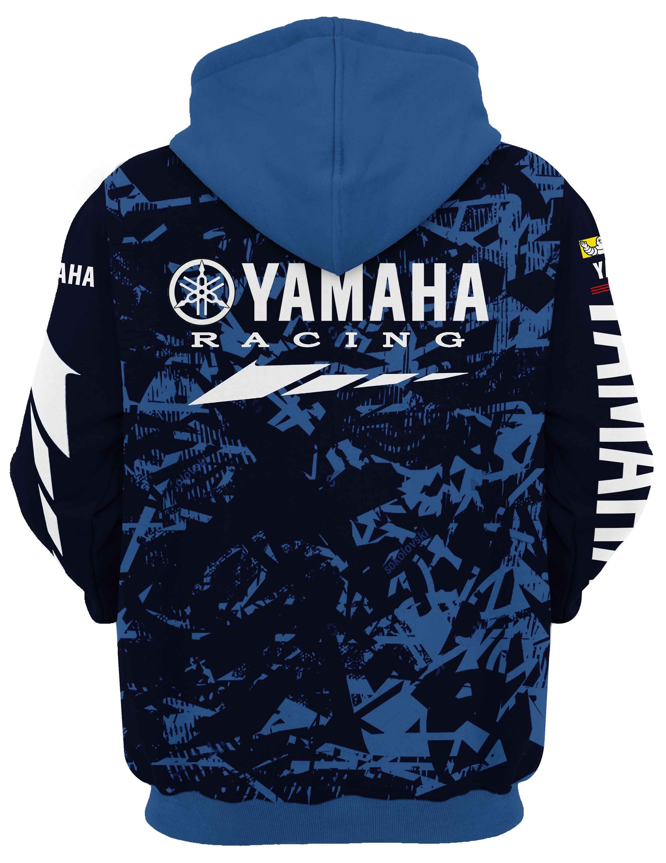 Men's Yamaha Motogp Design Long Sleeve Hoodie Sweatshirt All Sizes ...