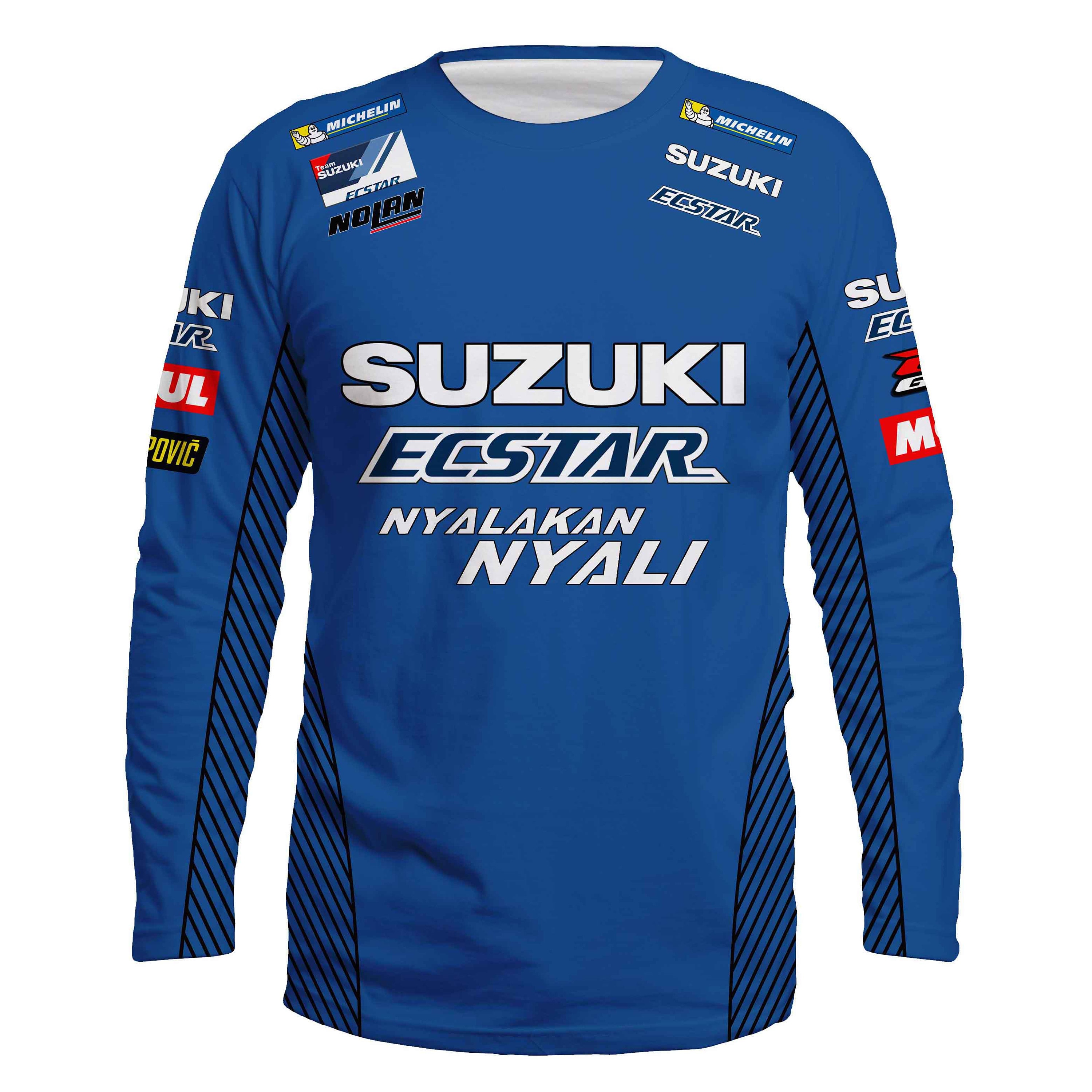 Men's Suzuki Motogp Racing Design Long Sleeve Shirt All Sizes Available ...
