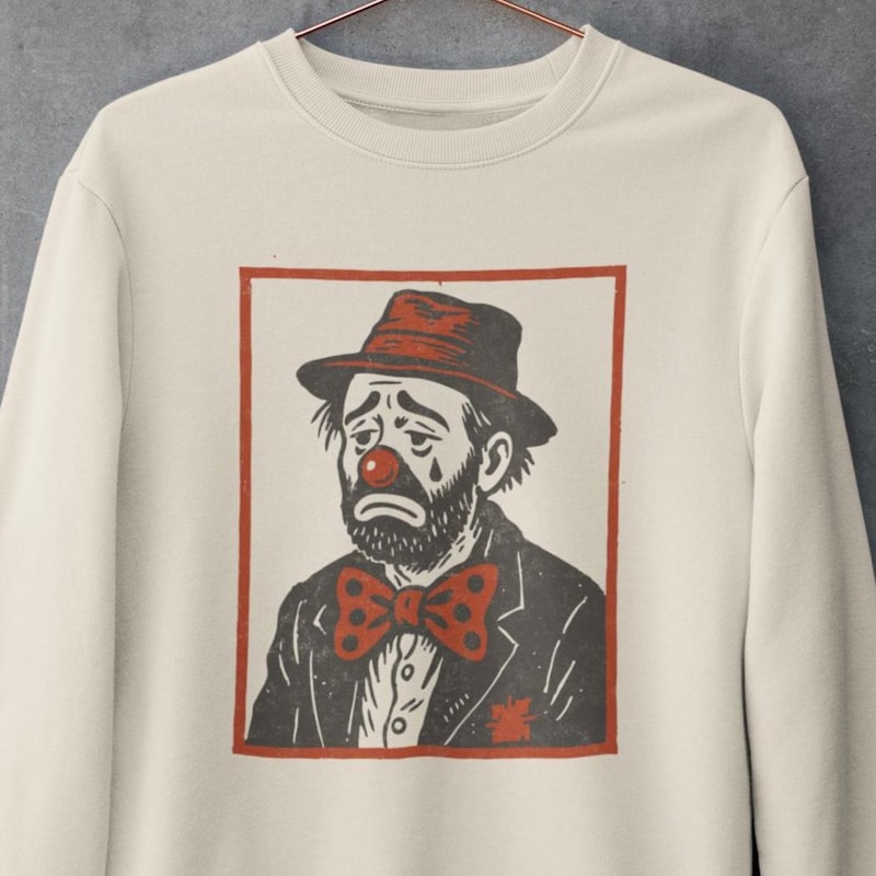 Vintage Sweater Clown - Etsy