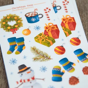 Christmas Sticker Sheet,bullet Journal Sticker,planner Sticker,cozy ...