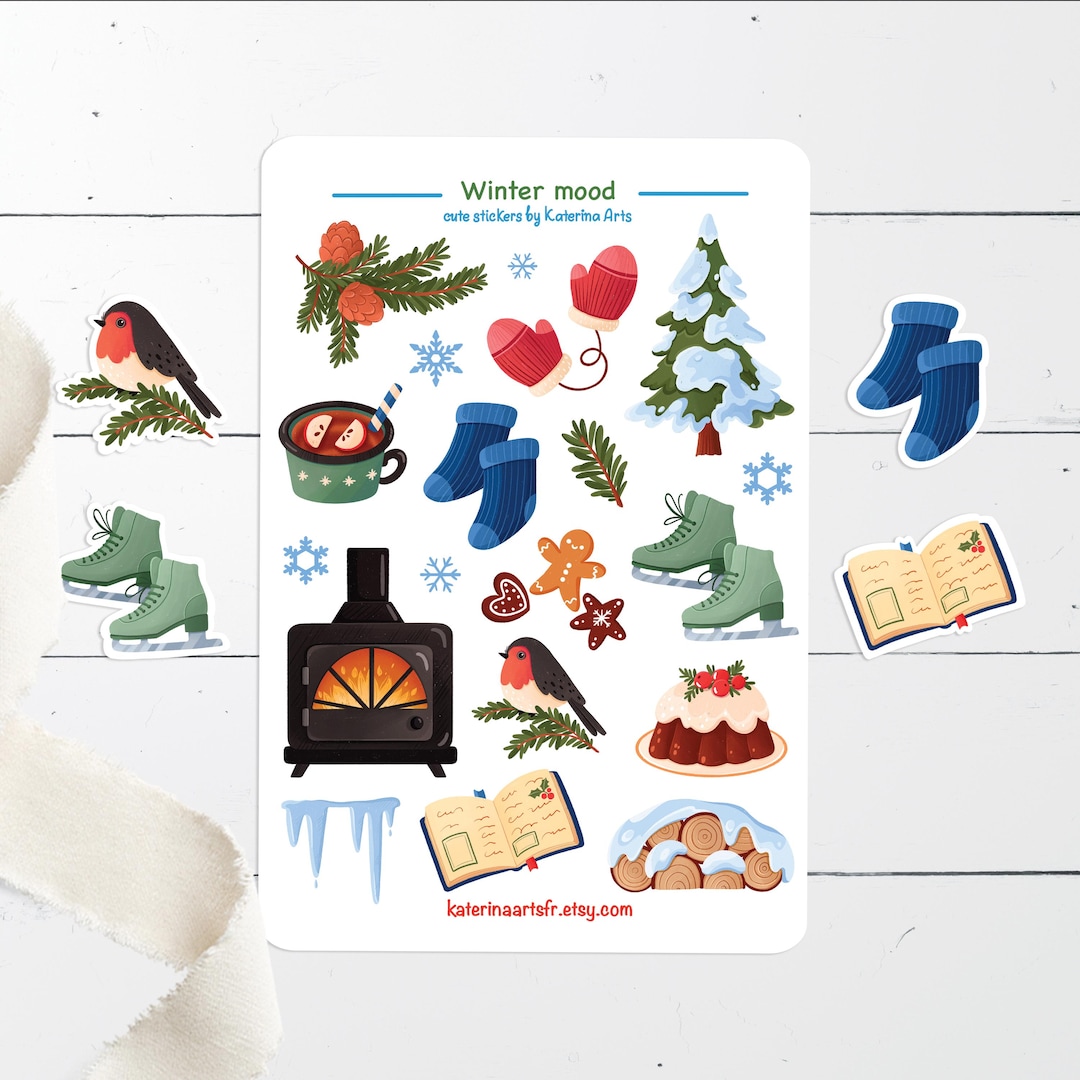 Winter Mood Sticker Sheet,bullet Journal Sticker,planner Sticker,magic ...