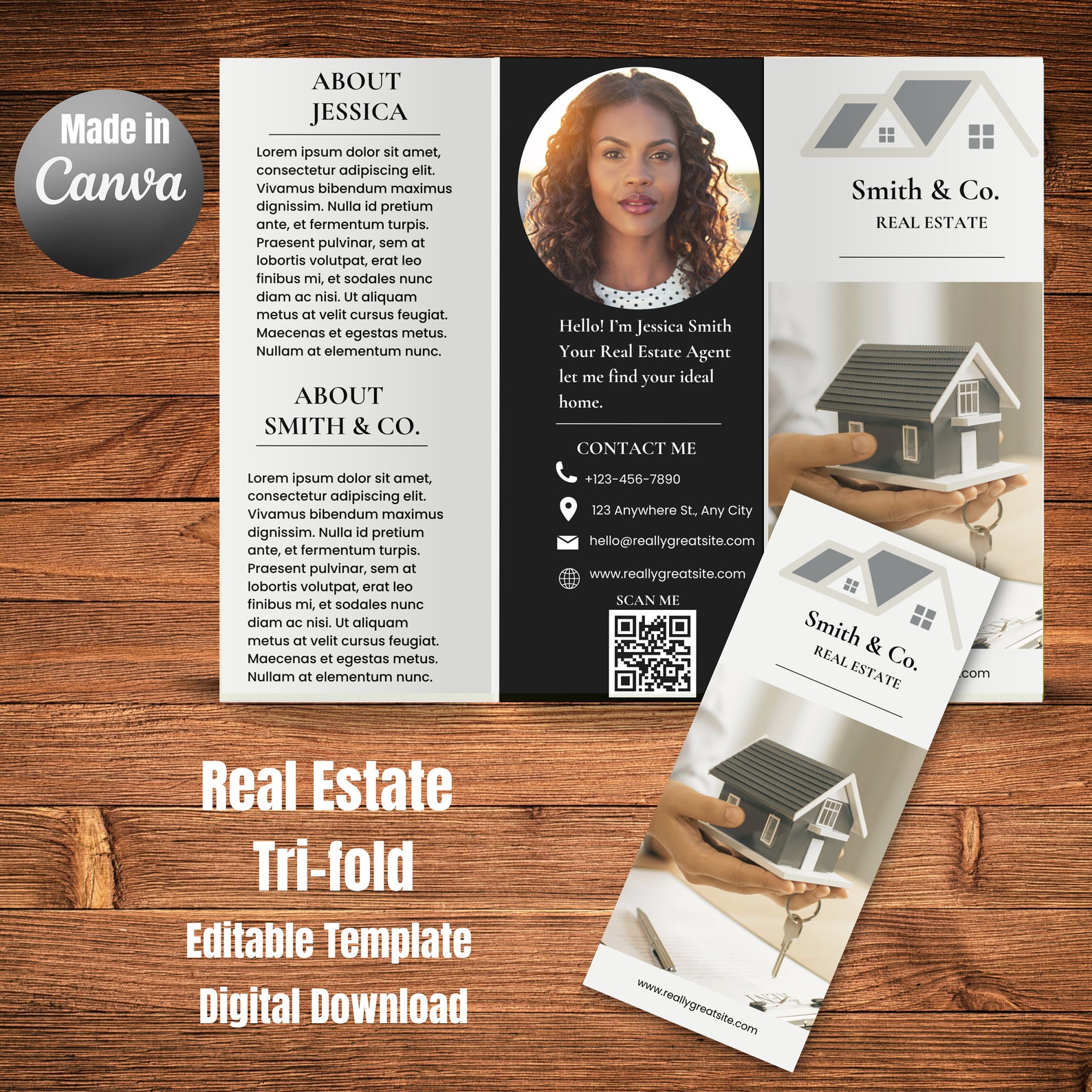 Real Estate Tri-fold Brochure, Introduction Brochure for Real Estate ...
