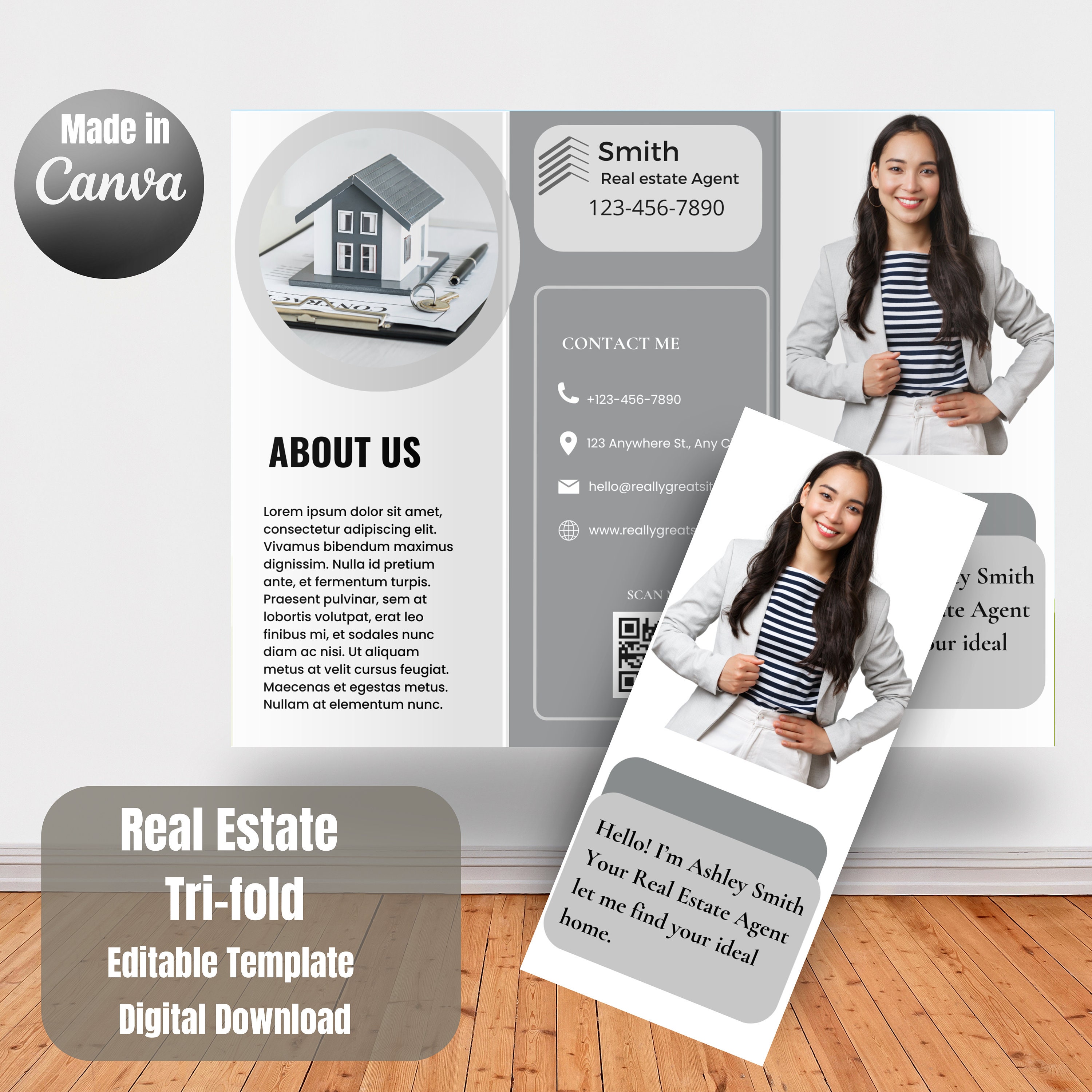 Real Estate Tri-fold Real Estate Brochure Introduction Brochure for ...