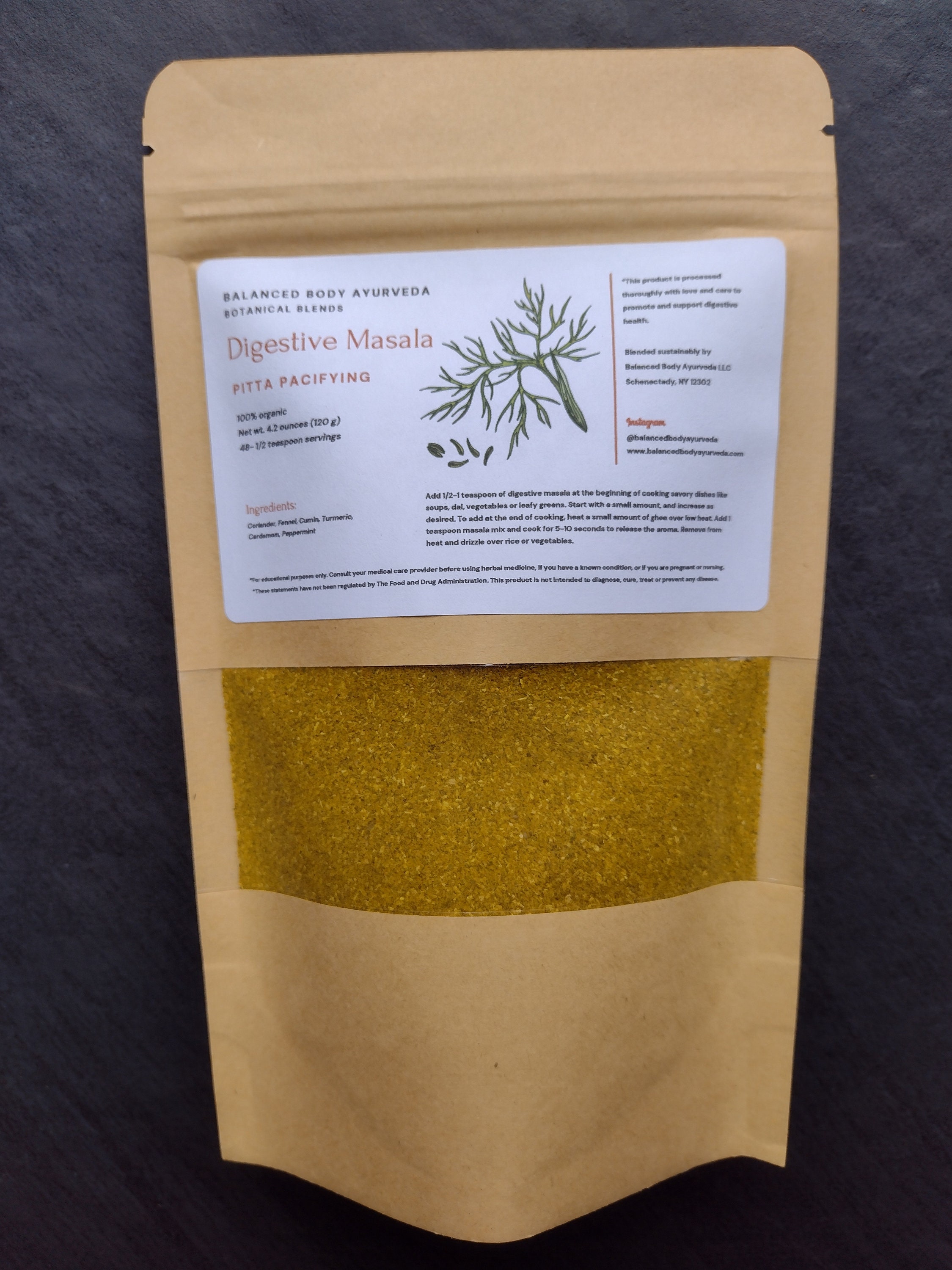 Pitta Digestive Masala Cooling Digestive Spice Blend - Etsy