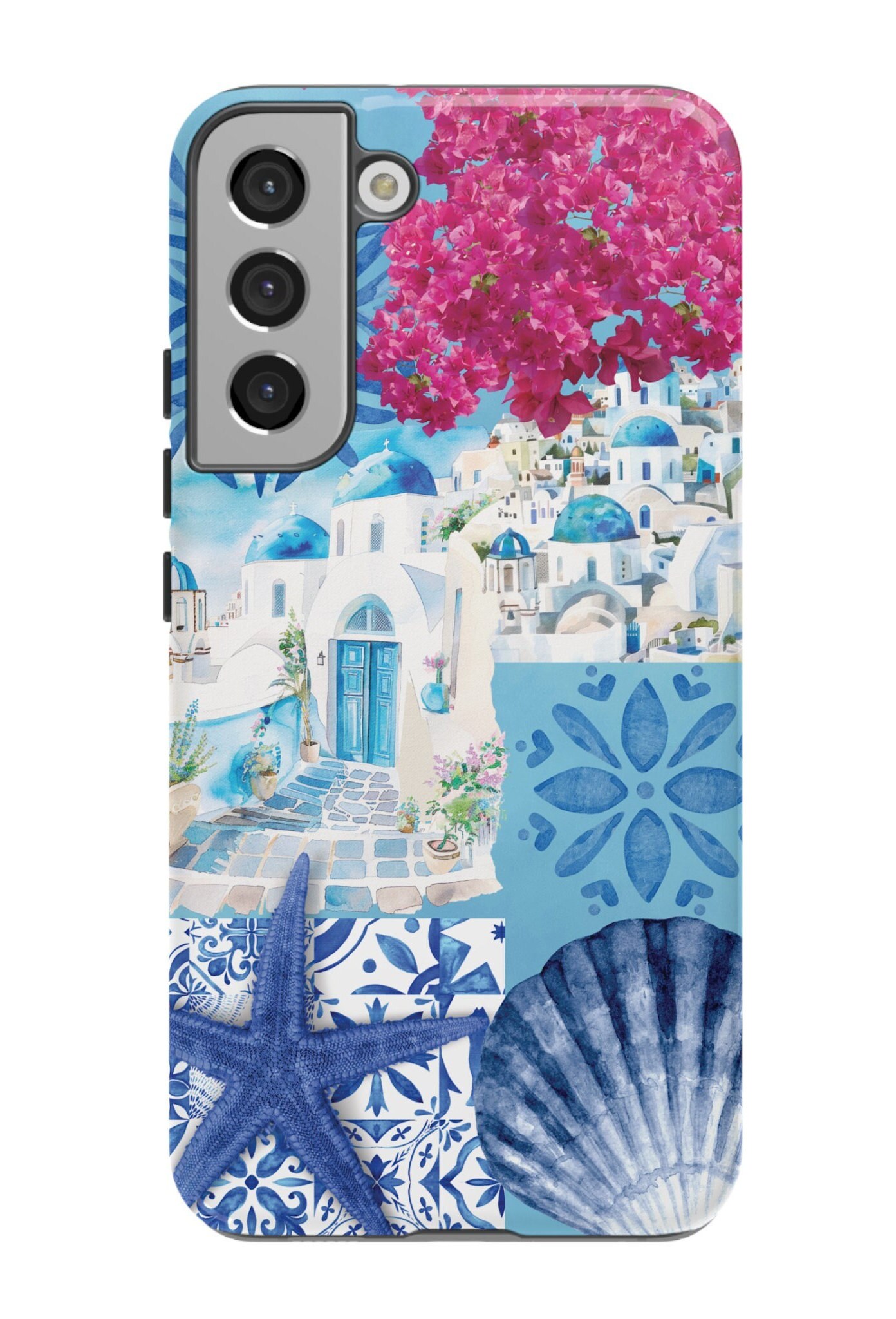 Santorini Collage iPhone Case | Mediterranean Summer Tough Case - Etsy