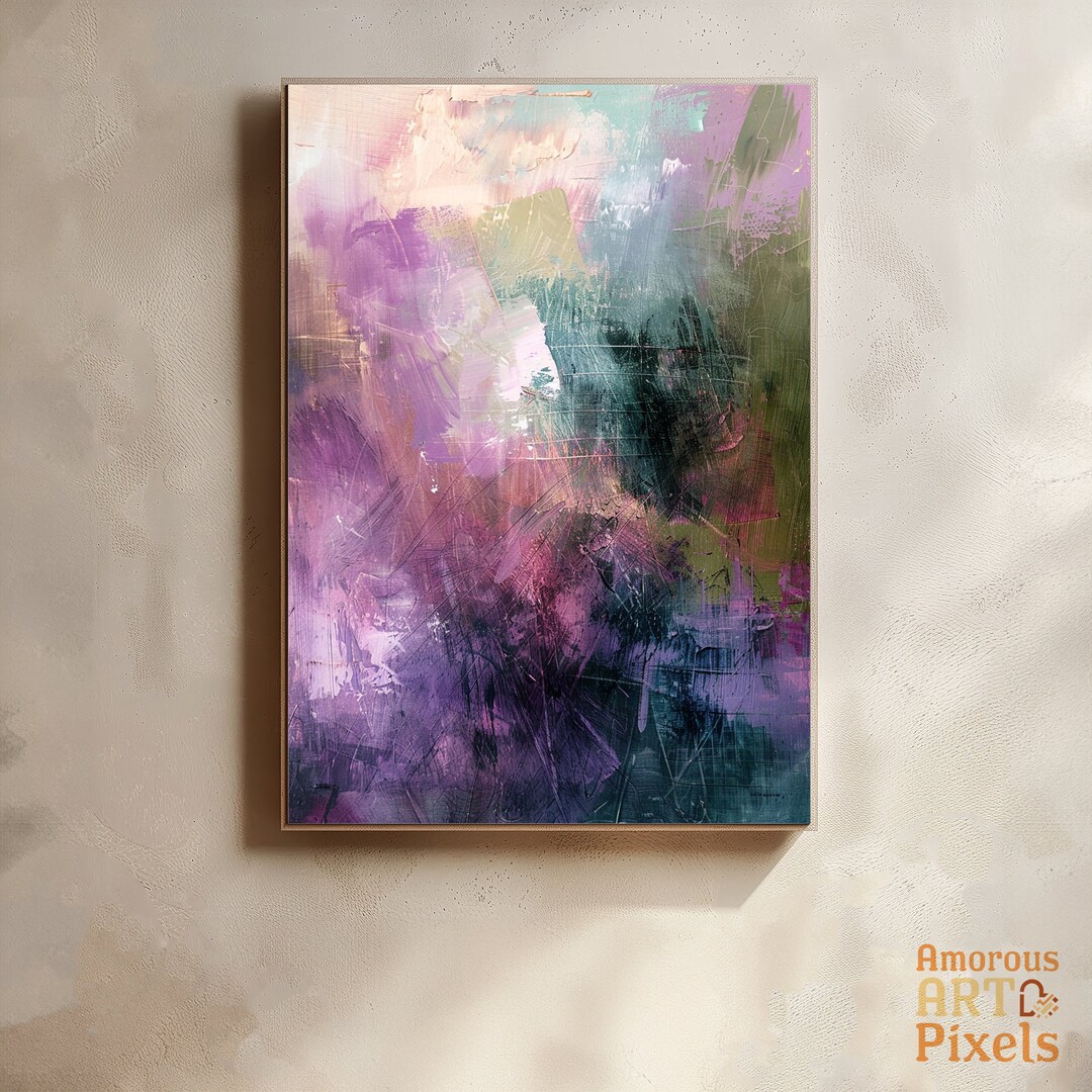 Misty Pastels: Abstract Art Printable Wall Art Digital Download ...