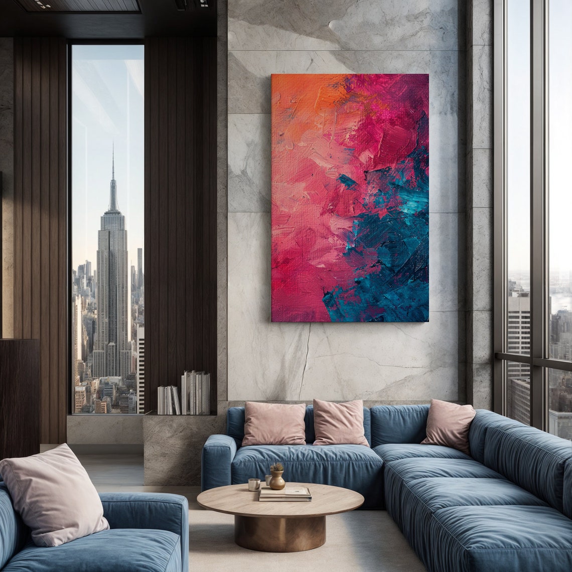 Vibrant Rhapsody: Abstract Art Printable, Digital Download for Dynamic ...