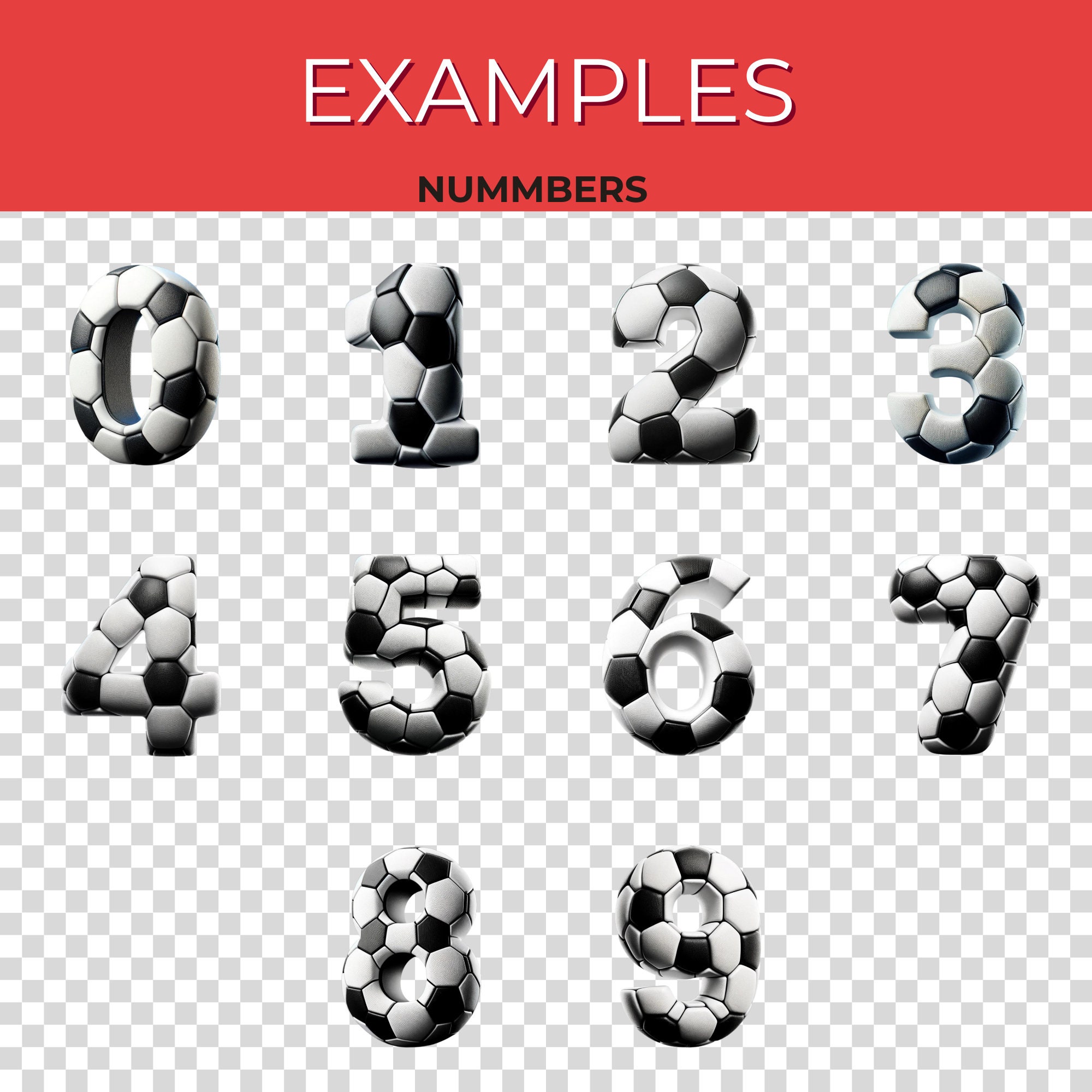 Soccer Alphabet, Doodle Alphabet, Doodle Letters, Soccer Letters, 3D ...