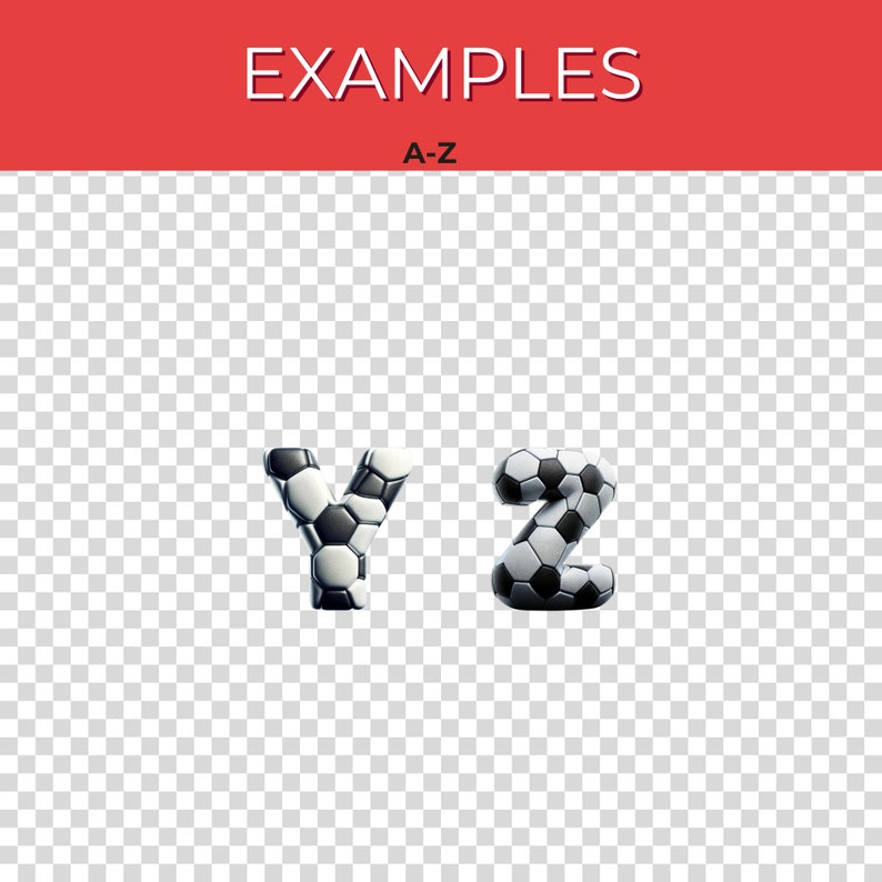 Soccer Alphabet, Doodle Alphabet, Doodle Letters, Soccer Letters, 3D ...