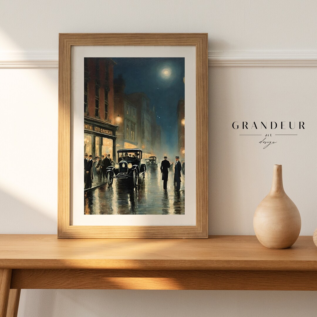 1920s New York City Nightlife Art Print (digital Download) - Etsy