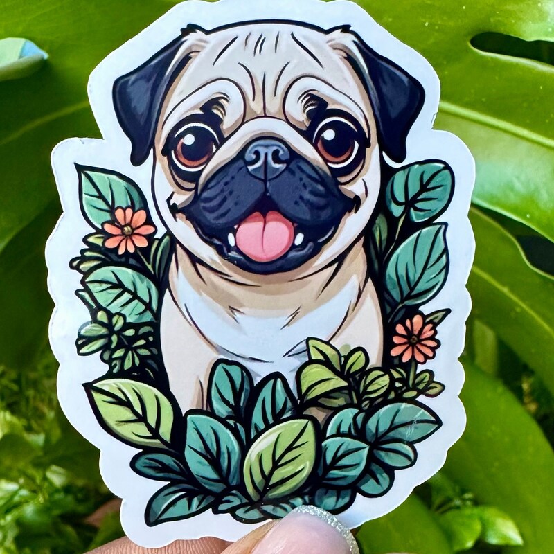 Pug Sticker - Etsy