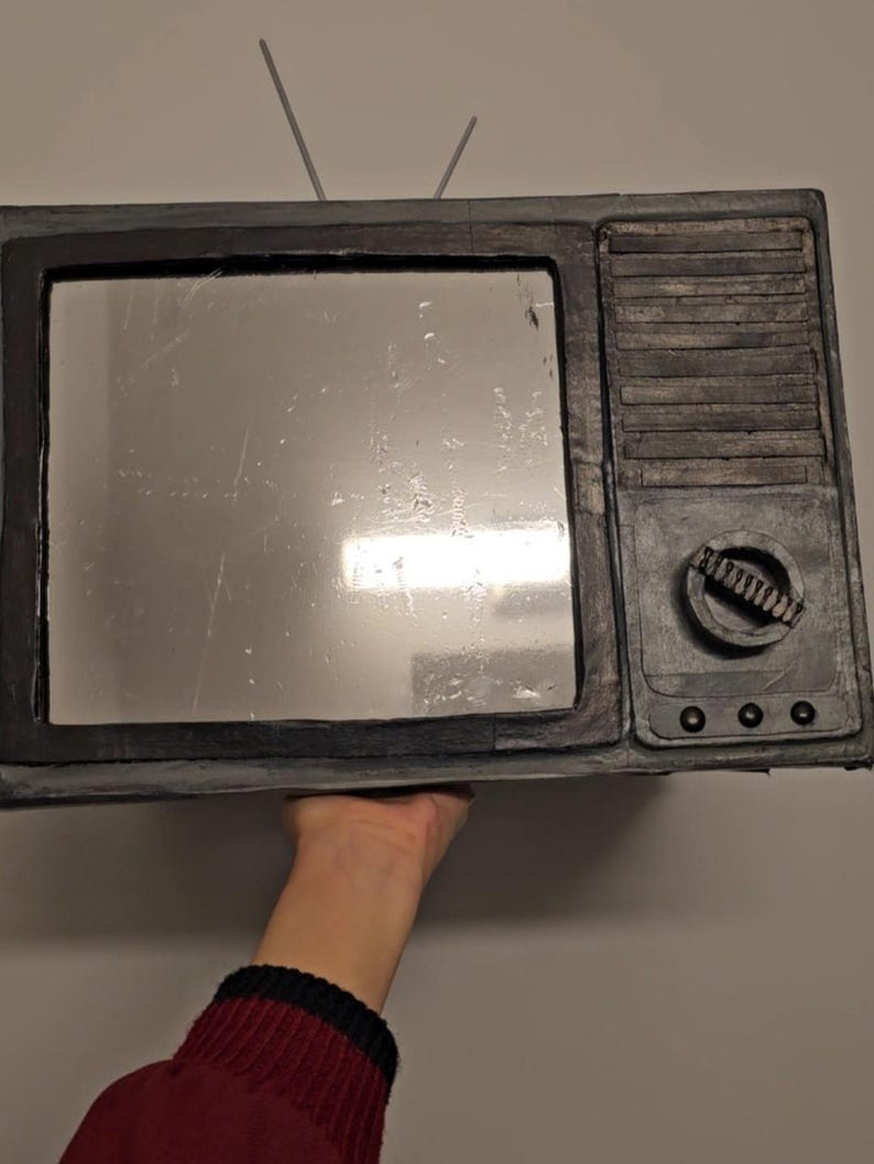 TV Head Mask Helmet Cardboard Cosplay Costume for RGB, Mr. Puzzles or ...