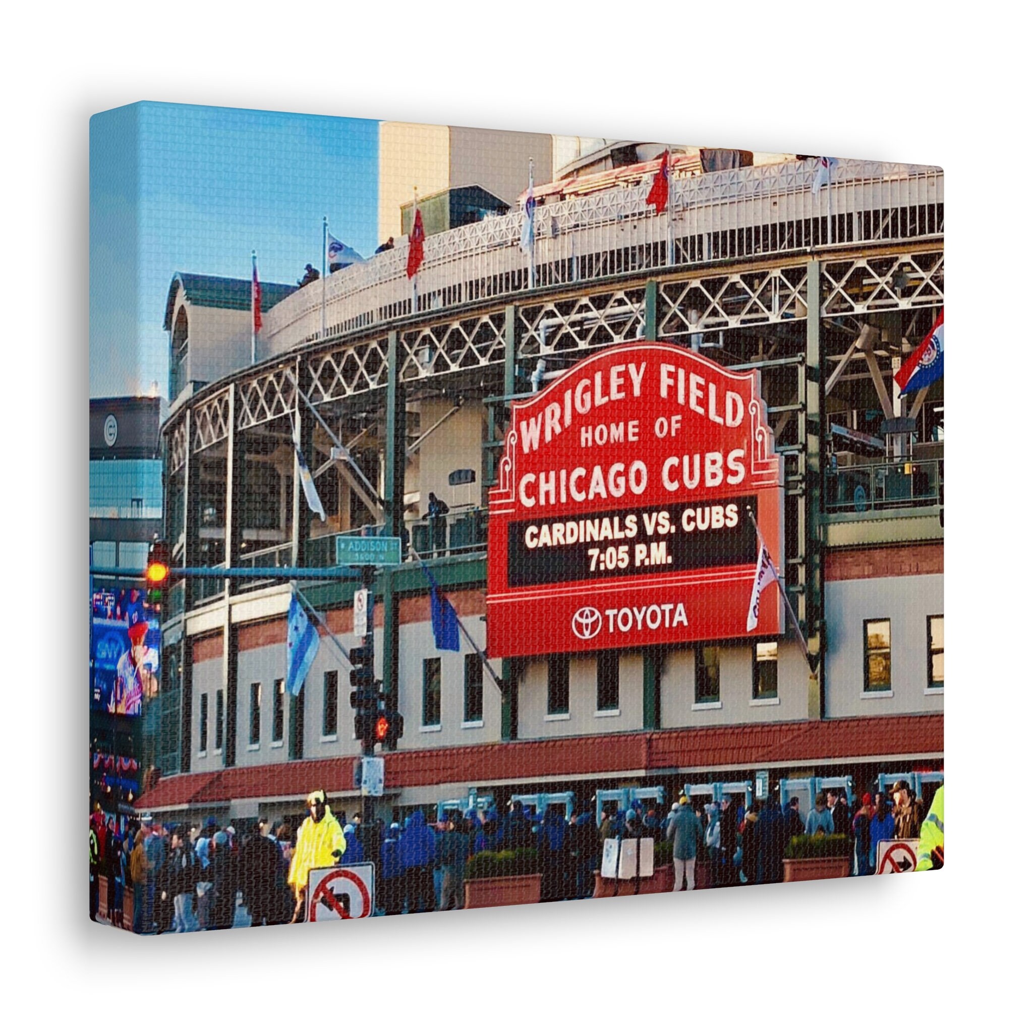 Wrigley Field Chicago Wall Decor Art Canvas Gallery - Etsy