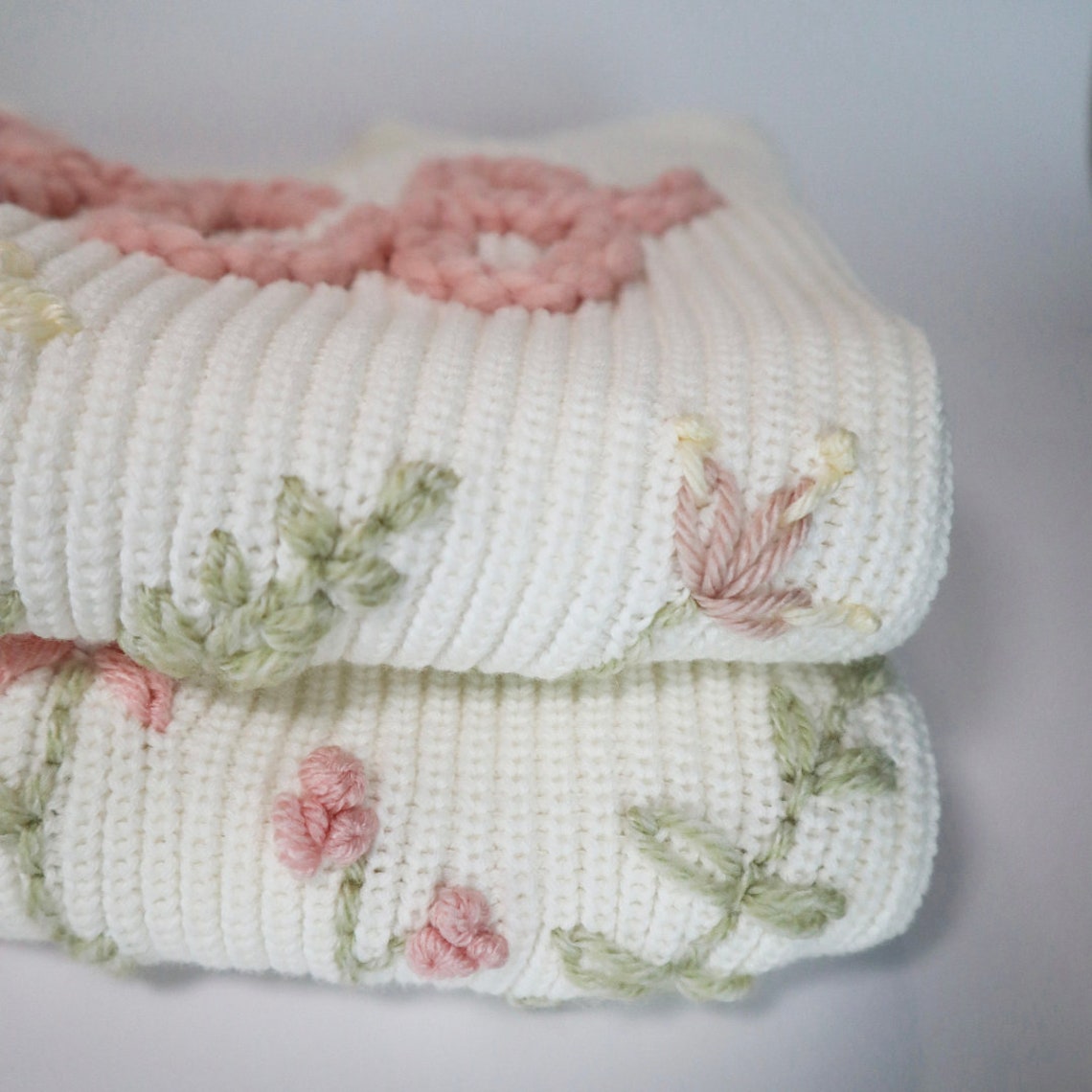 Babes in Bloom Design Embroidered Sweaters for Babies and Toddlers Name ...