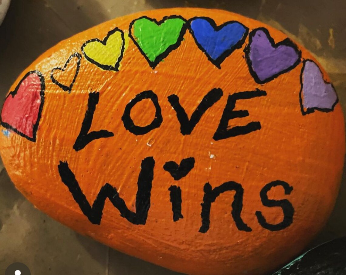 Kindness Rocks Encouraging Painted Inspirational Positive Rocks ...