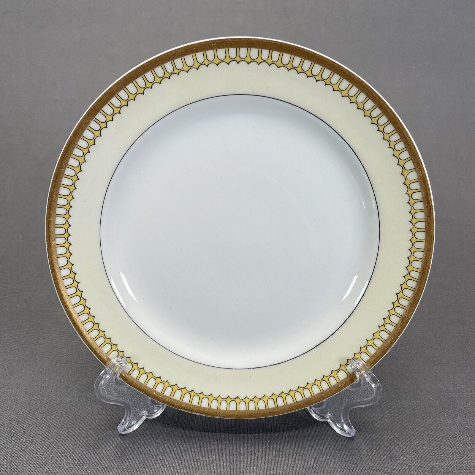 Haviland Limoges Schleiger 278 Bread Dessert Plates 6 Set of 4 Yellow ...