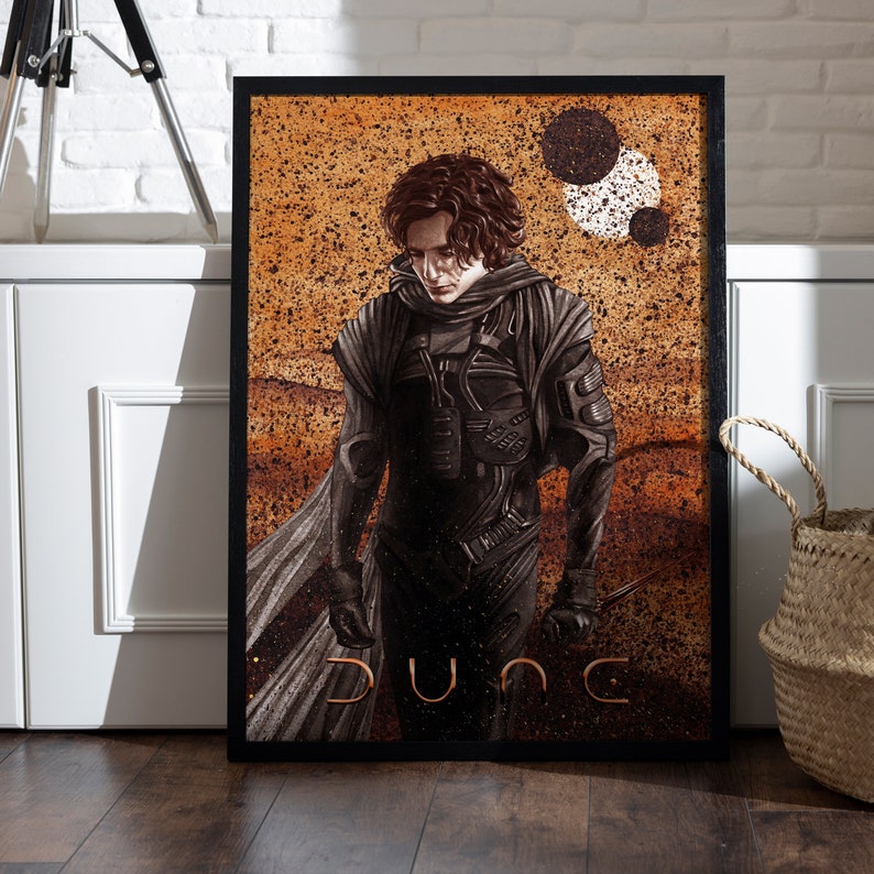 Dune Paul Atreides Usul Muaddib Digital Illustration Poster Print Denis ...