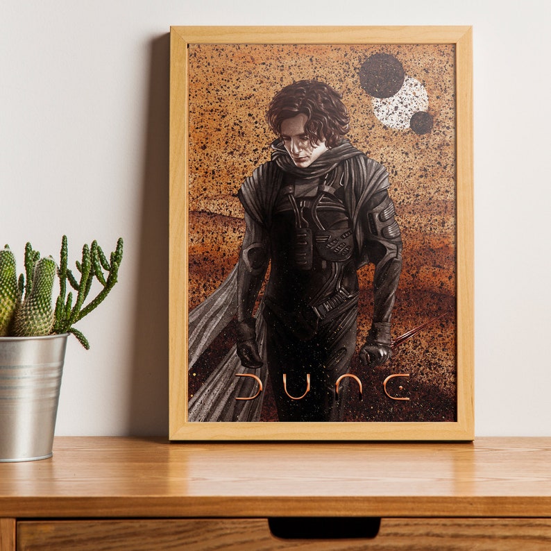 Dune Paul Atreides Usul Muaddib Digital Illustration Poster Print Denis ...