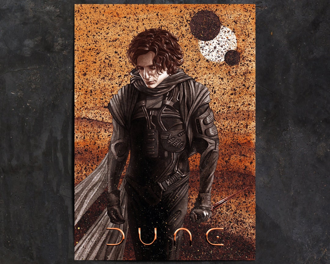 Dune Paul Atreides Usul Muaddib Digital Illustration Poster Print Denis ...