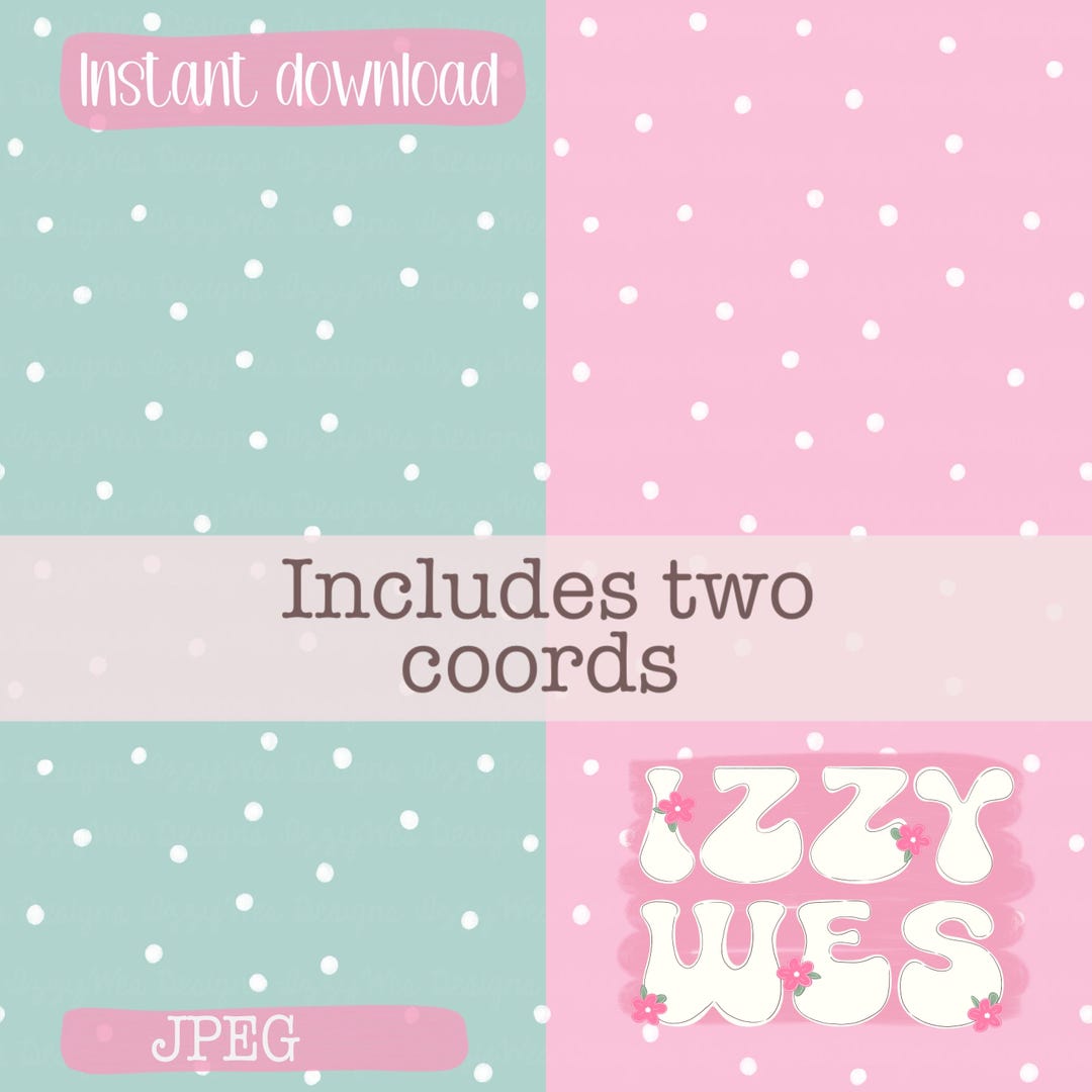 Pastel Winter Pink and Mint Dot COORDS Seamless Trendy Surface Pattern ...