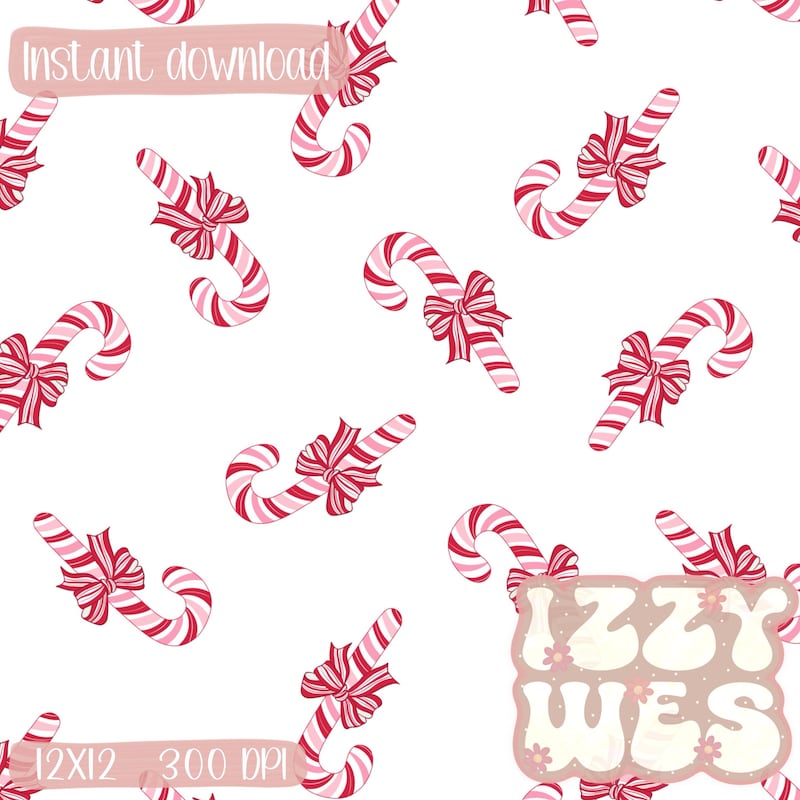 Candy Cane Bow - Etsy